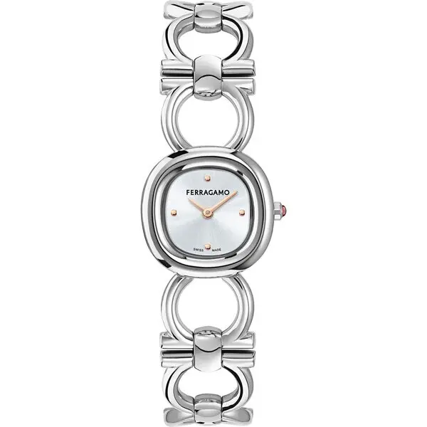 FERRAGAMO Double Gancini Bracelet Watch - Stainless Steel