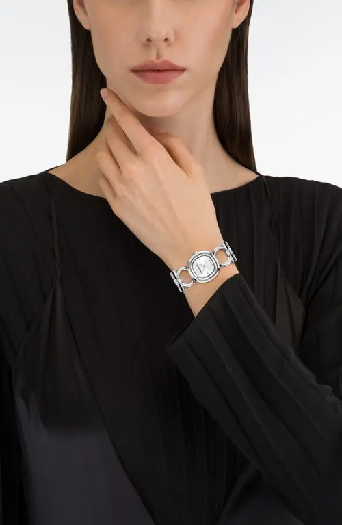 FERRAGAMO Double Gancini Bracelet Watch - Stainless Steel