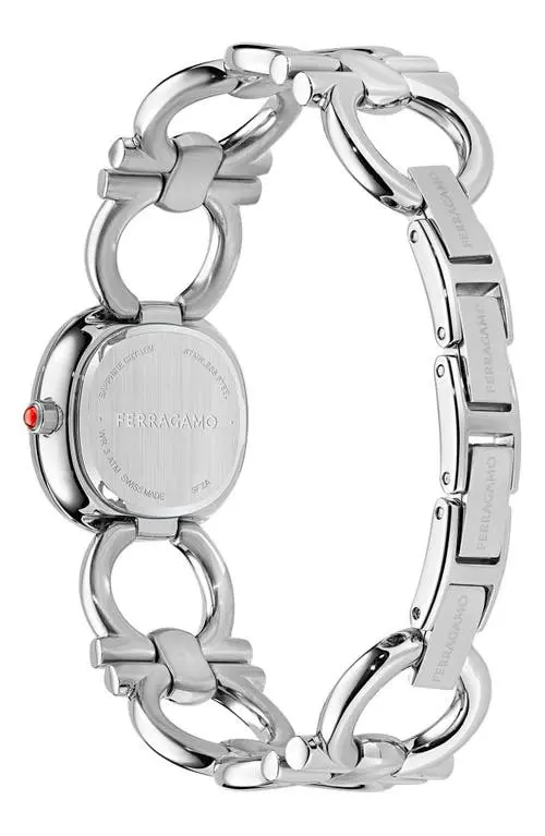 FERRAGAMO Double Gancini Bracelet Watch - Stainless Steel