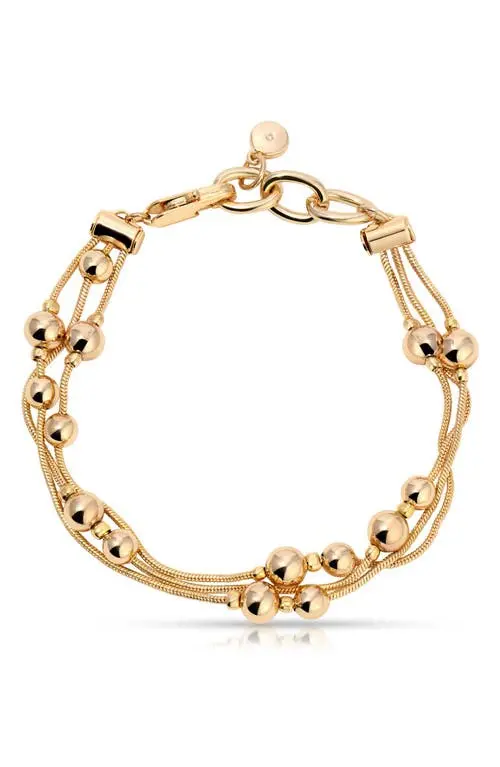 Ettika Bubble Layered Chain Bracelet - Gold