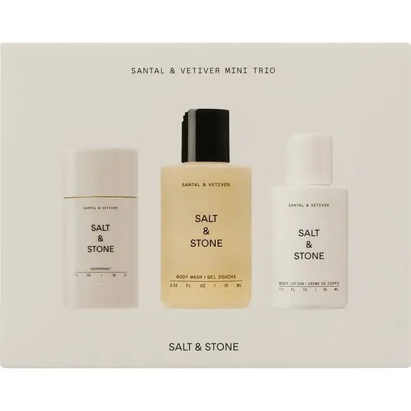 SALT & STONE Santal & Vetiver Mini Trio Discovery Set