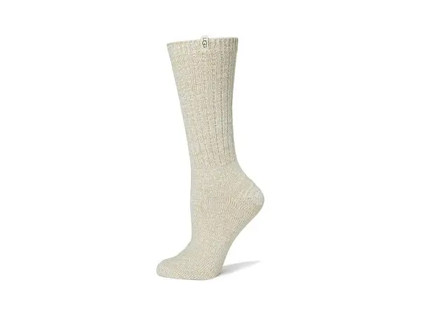 UGG Rib Knit Slouchy Crew Socks - Olive
