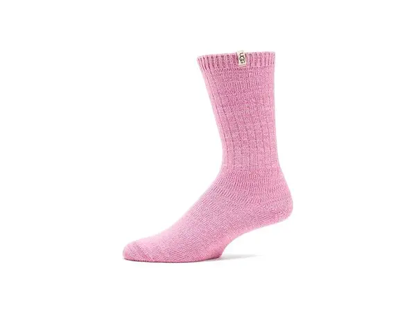 UGG Rib Knit Slouchy Crew Socks - Pink