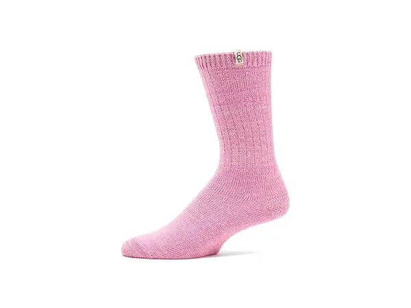 UGG Rib Knit Slouchy Crew Socks - Pink