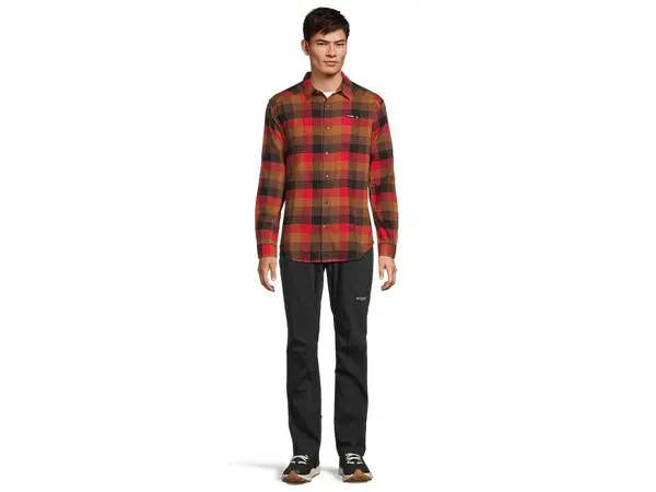 Columbia Cornell Woodstm Flannel Long Sleeve Shirt Clothing Tobacco Buffalo Check - Multi