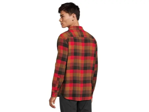Columbia Cornell Woodstm Flannel Long Sleeve Shirt Clothing Tobacco Buffalo Check - Multi