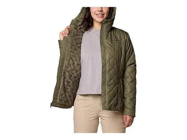 Columbia Heavenly Quilted Hooded Jacket - Green
