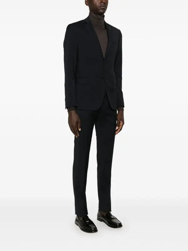 Pal Zileri Brooch Detail Suit - Blue