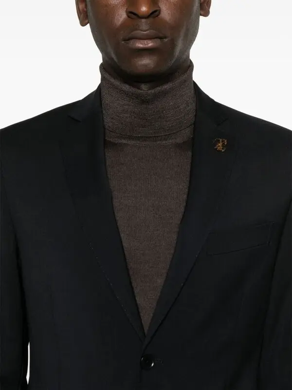 Pal Zileri Brooch Detail Suit - Blue