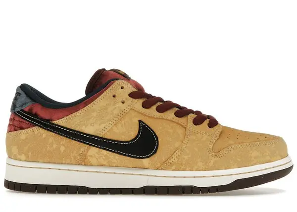 Nike Dunk Low City Of Cinema Sneakers - Celestial Gold/black/dark Team Red