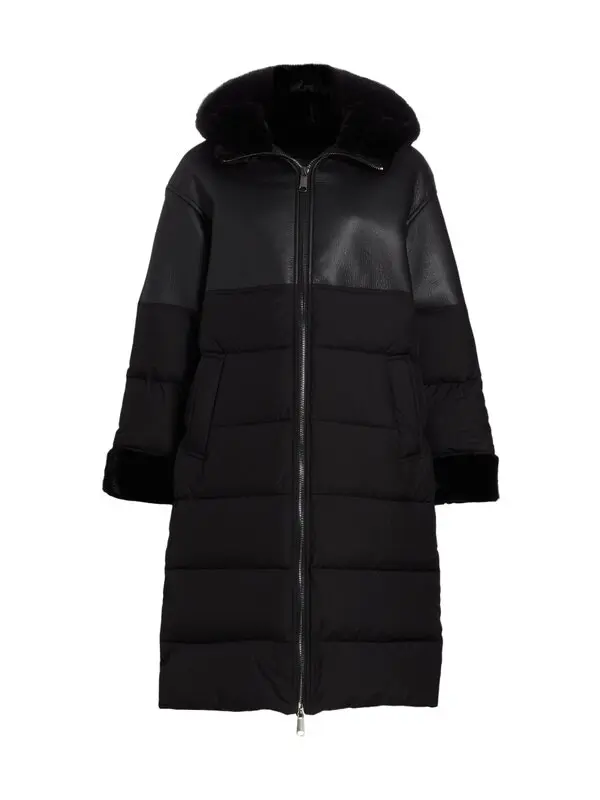 MERCER COLLECTIVE Kate Mixed-media Puffer Coat