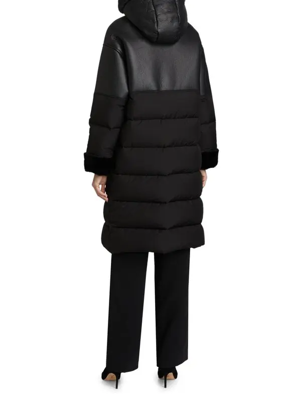 MERCER COLLECTIVE Kate Mixed-media Puffer Coat