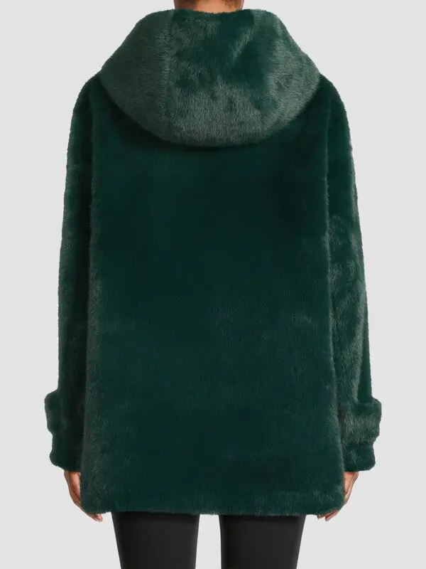 Kobi Halperin Rosie Faux-fur Coat - Lagoon