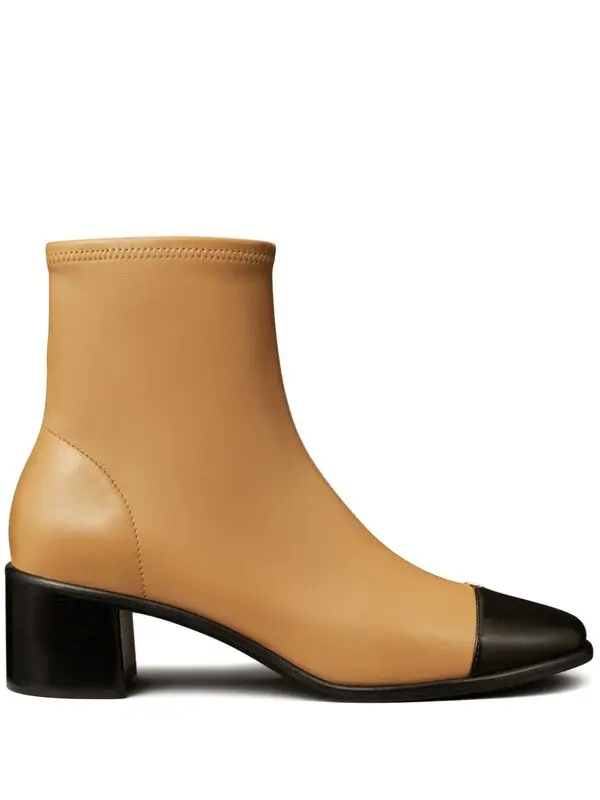 Tory Burch 50mm Cap-toe Ankle Boots - Brown