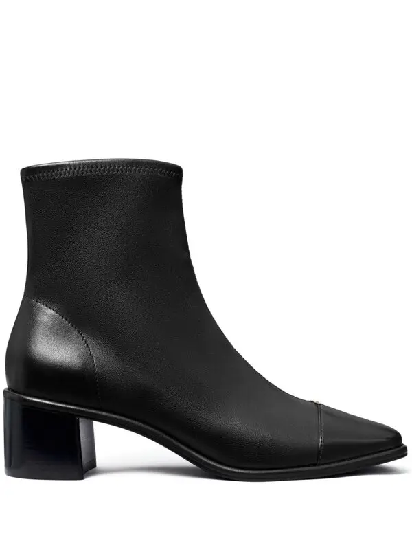 Tory Burch 50mm Cap-toe Ankle Boots - Black