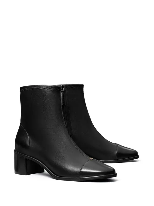 Tory Burch 50mm Cap-toe Ankle Boots - Black