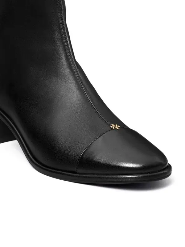 Tory Burch 50mm Cap-toe Ankle Boots - Black
