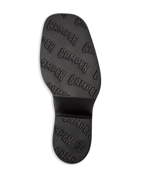 Camper Billie Leather Ankle Boots - Black
