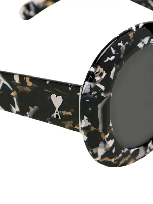 Ami De Coeur Tortoiseshell Sunglasses In Black - 34% Off
