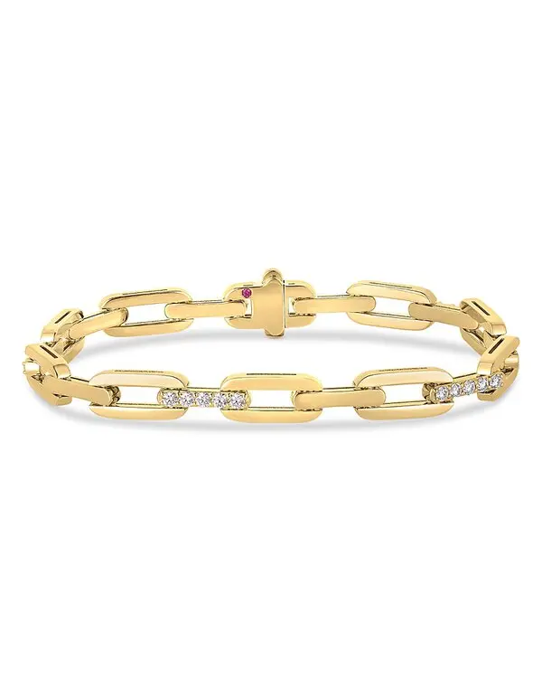 Roberto Coin 18k Yellow Navarra Diamond Bracelet - Gold