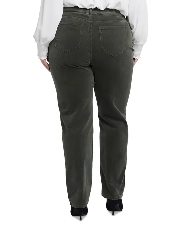 NYDJ Marilyn Straight Leg Corduroy Pants - Vine Leaf