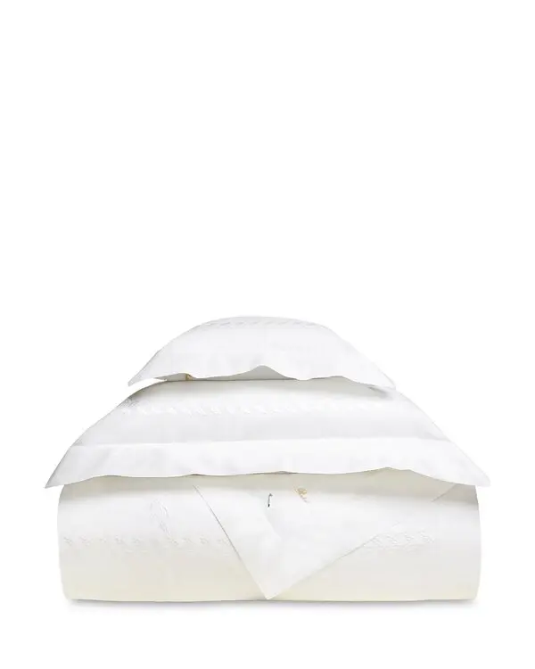 PRATESI Federico Duvet Cover, King - White/white
