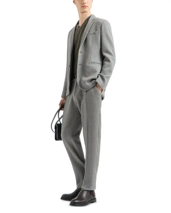 Emporio Armani Textured Stretch Blazer