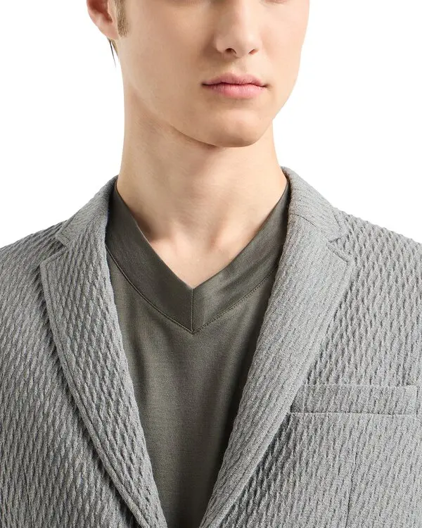 Emporio Armani Textured Stretch Blazer