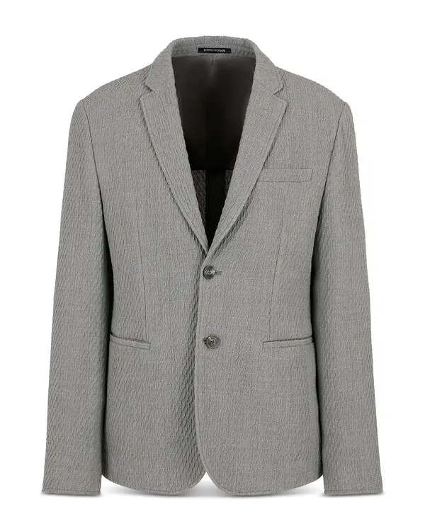 Emporio Armani Textured Stretch Blazer