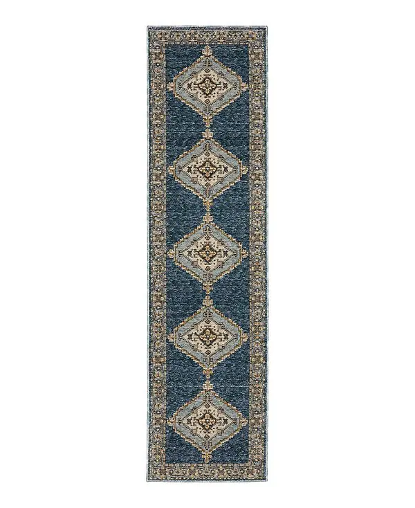 ORIENTAL WEAVERS Andorra 2430a Runner Area Rug, 2'3 X 8 - Blue