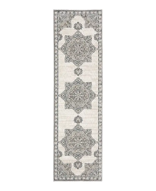 ORIENTAL WEAVERS Ellington Ell01 Runner Area Rug, 2'3 X 7'6 - Ivory