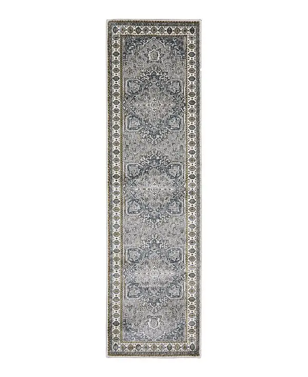 ORIENTAL WEAVERS Ellington Ell02 Runner Area Rug, 2'3 X 7'6 - Blue