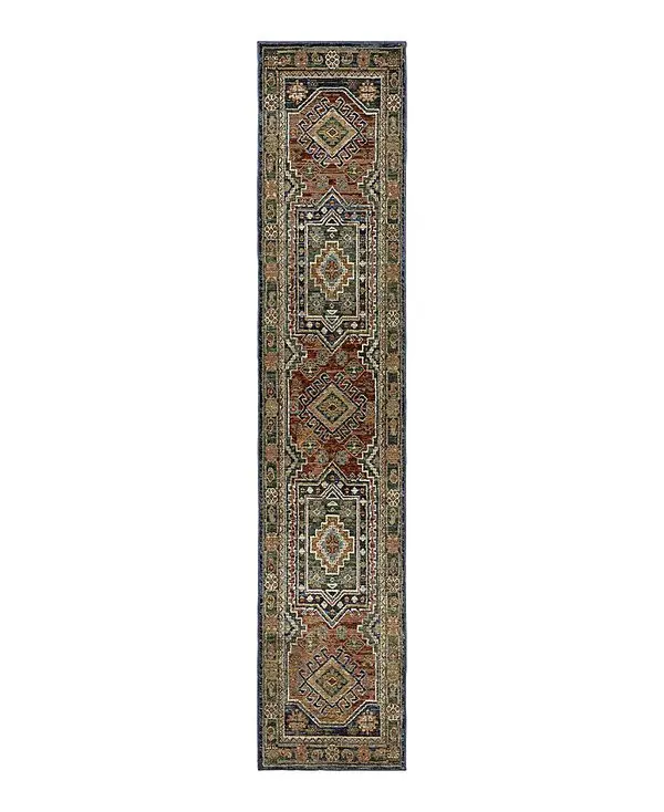 ORIENTAL WEAVERS Andorra 2442a Runner Area Rug, 2'6 X 12 - Blue