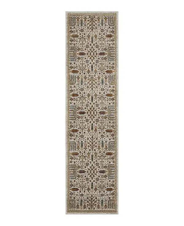ORIENTAL WEAVERS Andorra 2449b Runner Area Rug, 2'3 X 8 - Ivory