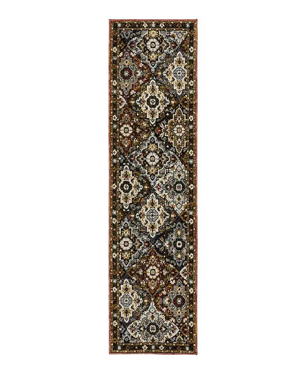 ORIENTAL WEAVERS Andorra 2408a Runner Area Rug, 2'3 X 8 - Red