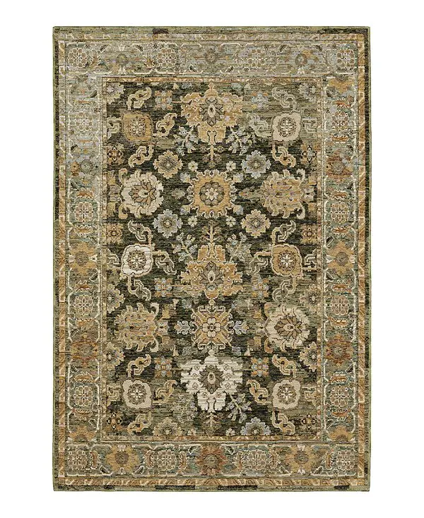 ORIENTAL WEAVERS Andorra 2417b Area Rug, 1'10 X 3'2 - Green