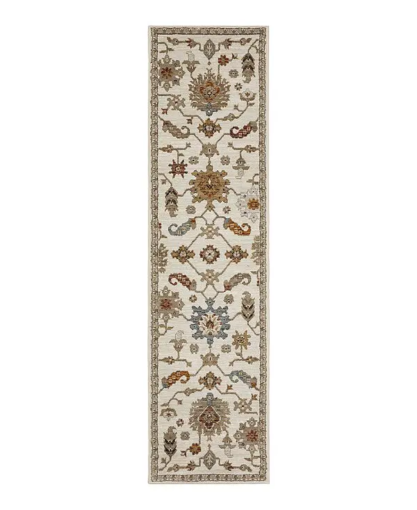 ORIENTAL WEAVERS Andorra 2419b Runner Area Rug, 2'3 X 8 - Ivory