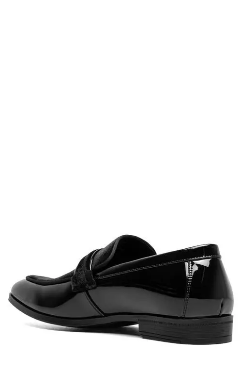 STACY ADAMS Spratley Saddle Loafer - Black