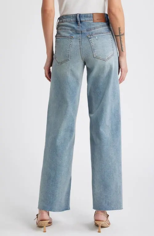 HIDDEN JEANS Raw Hem Mid Rise Dad Jeans