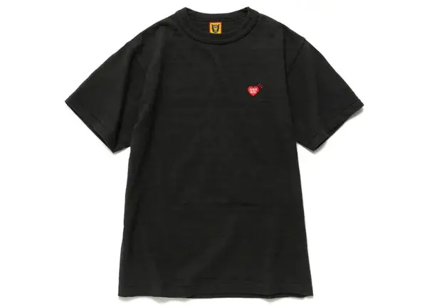 HUMAN MADE Heart Badge T-shirt - Black Red