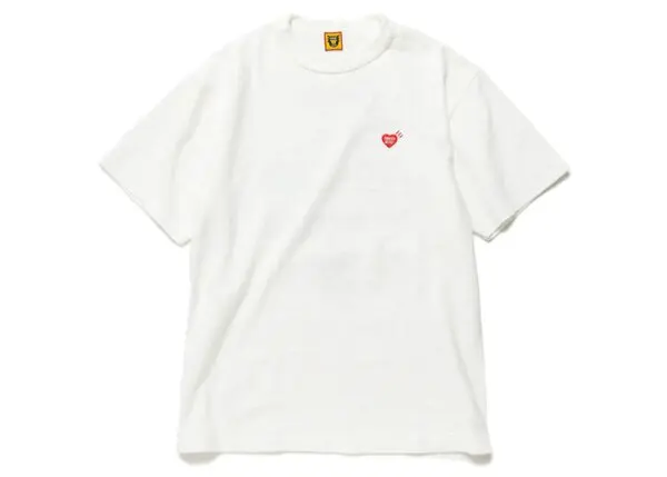 HUMAN MADE Heart Badge T-shirt - White Red