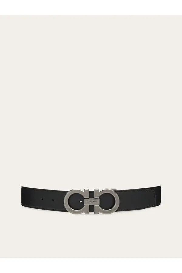 FERRAGAMO Reversible And Adjustable Gancini Belt - Red
