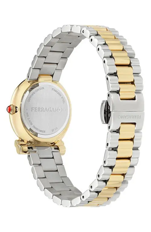 FERRAGAMO Gancini Two-tone Bracelet Watch - Two Tone