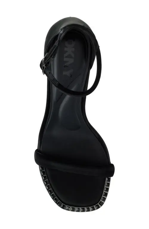 Dkny Wenda Ankle Strap Sandal - Black