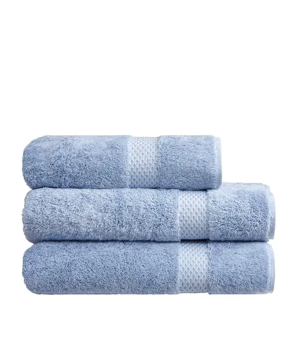YVES DELORME Etoile Bath Sheet - Blue