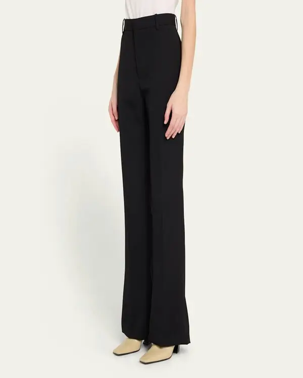 Bottega Veneta Wool Twill Flared Trousers
