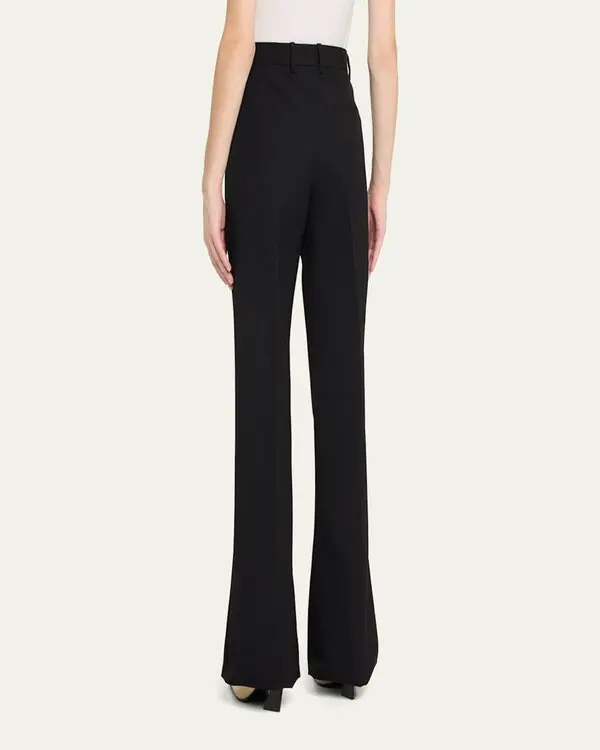 Bottega Veneta Wool Twill Flared Trousers