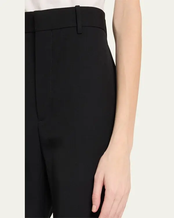 Bottega Veneta Wool Twill Flared Trousers