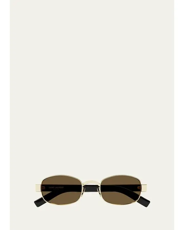 Saint Laurent Round Metal Sunglasses