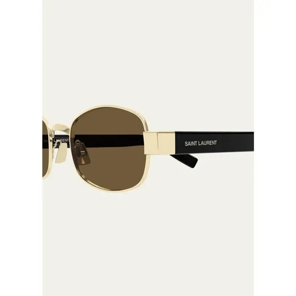Saint Laurent Round Metal Sunglasses